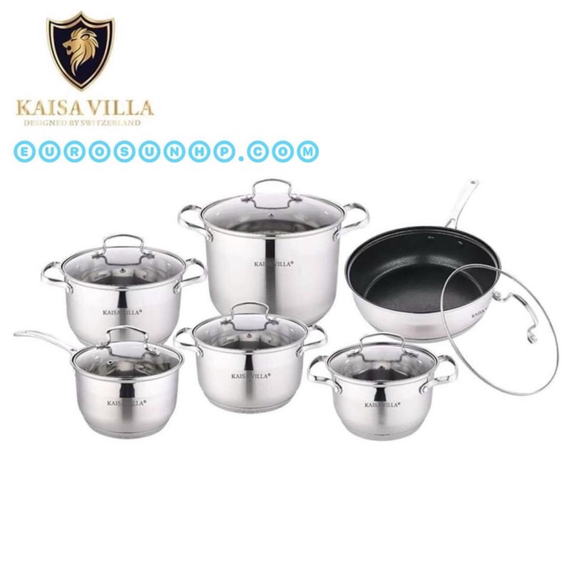 Kaisa Villa Kv-6667 Pot Set 6 Details For All Types Of Cookers ...