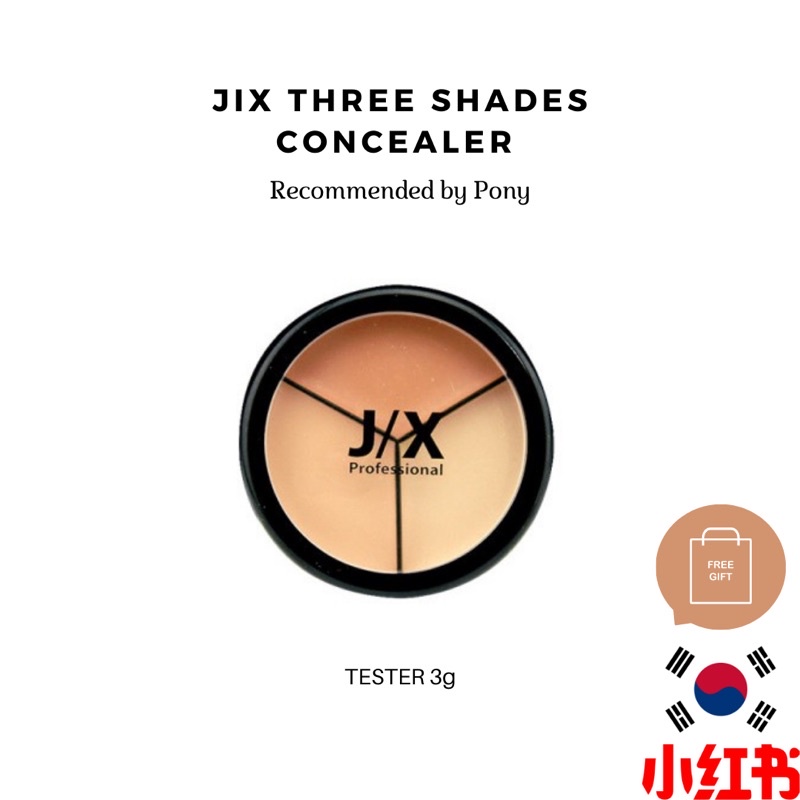 🇲🇾 Ready Stock Korea 3.3g /15g JIX J/X JX Professional Three Shades Concealer Moisture Pony ...