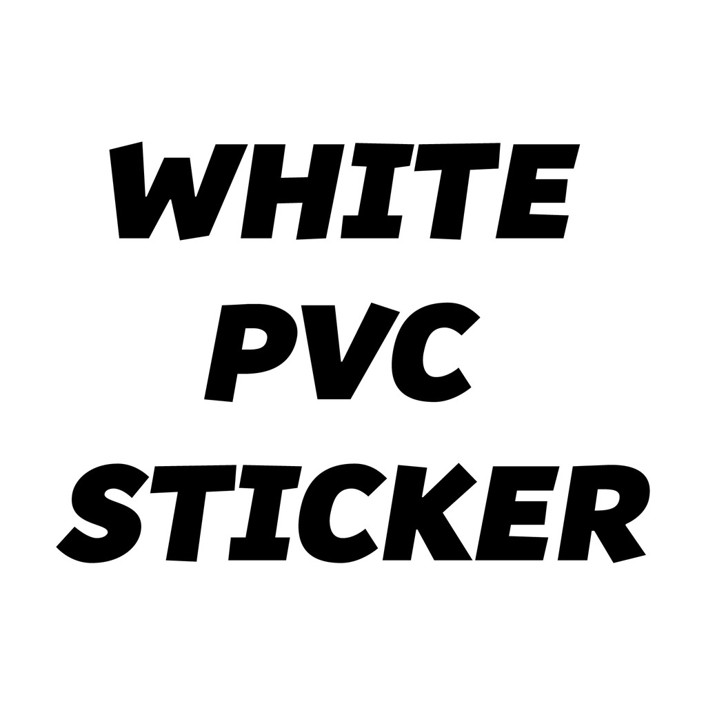 WHITE PVC STICKER MATTE ( X KILAT) ( A4 & A3 ) ( 20 PCS / PACK ...