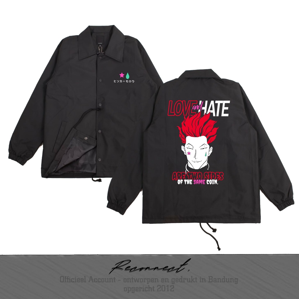 Reconnect Coach Jacket Anime Japan Hunter X Hunter Hisoka - Unisex ...
