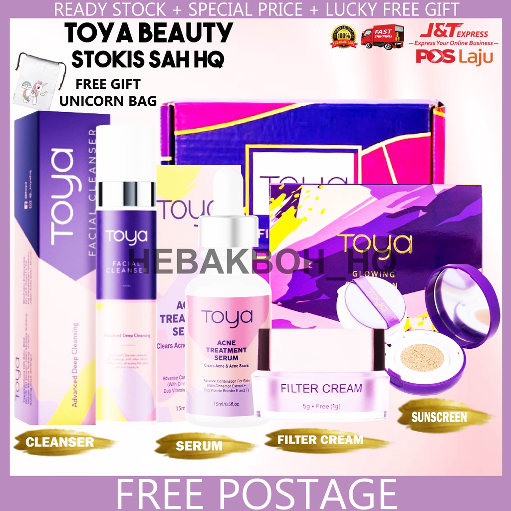 TOYA SERUM ORIGINAL HQ TOYA BEAUTY CLEANSER FREE GIFT FREE POSTAGE ...