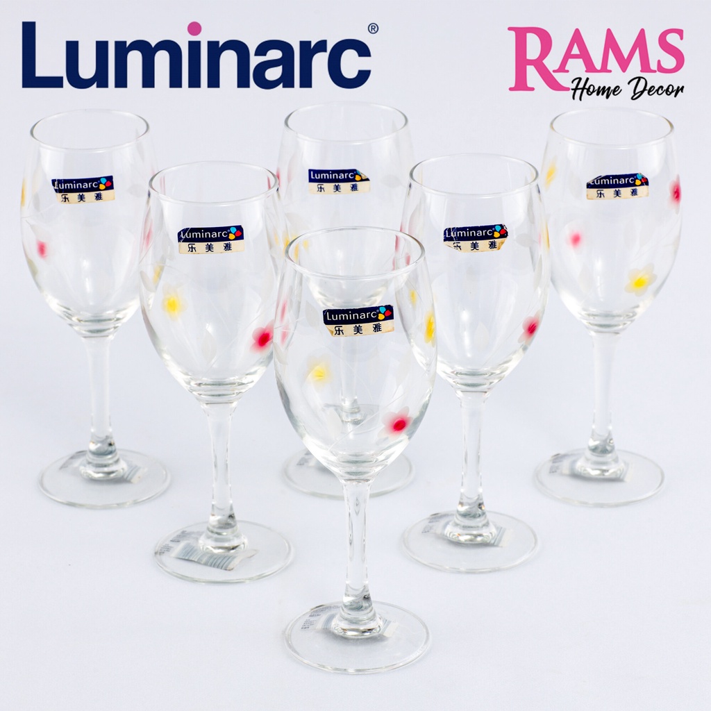 Luminarc 6 Pcs Glass Set 190ml - Raindrop | Shopee Malaysia