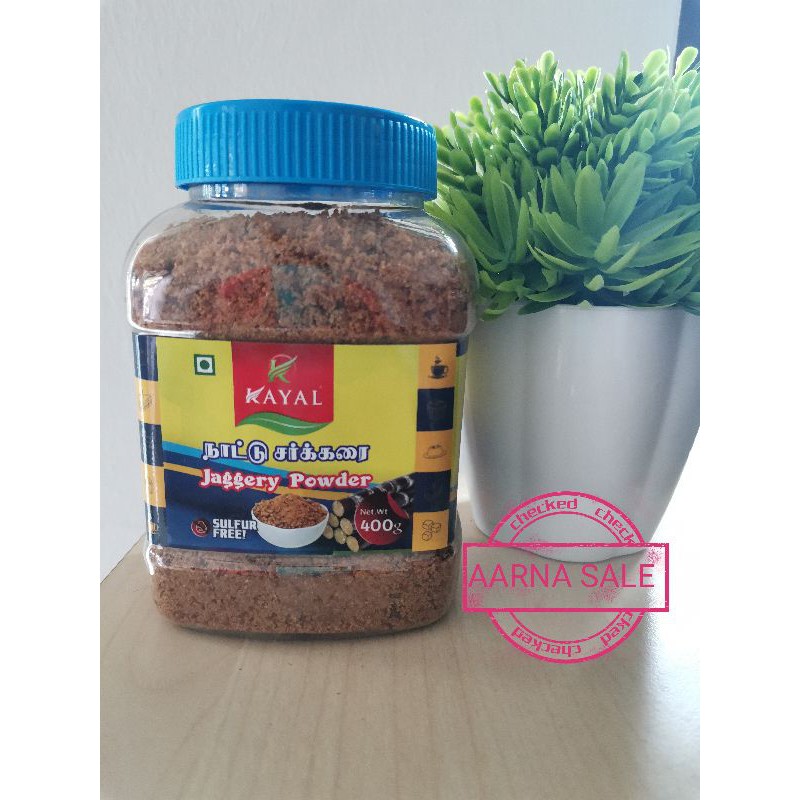 Original KAYAL JAGGERY POWDER(NAATDU SAKKARAI) 400G and 800g | Shopee ...