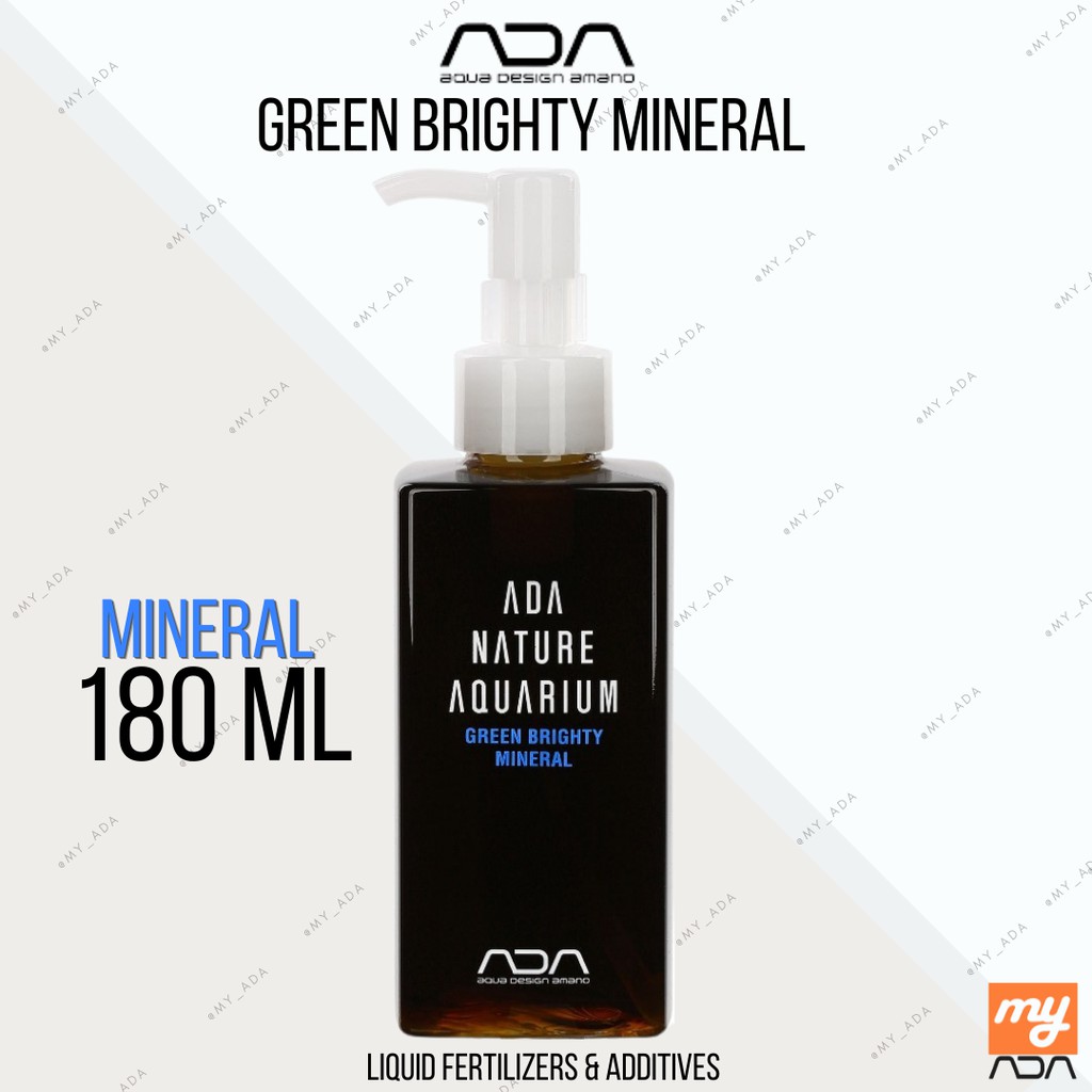 ADA Green Brighty Mineral 180ML Liquid Fert for Aquariums Aqua Design ...
