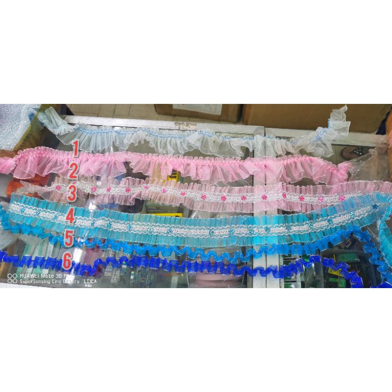 Ropol/ Renda Satin Organza 2 Lapis Siap Kerut (2 Layer Satin Organza ...