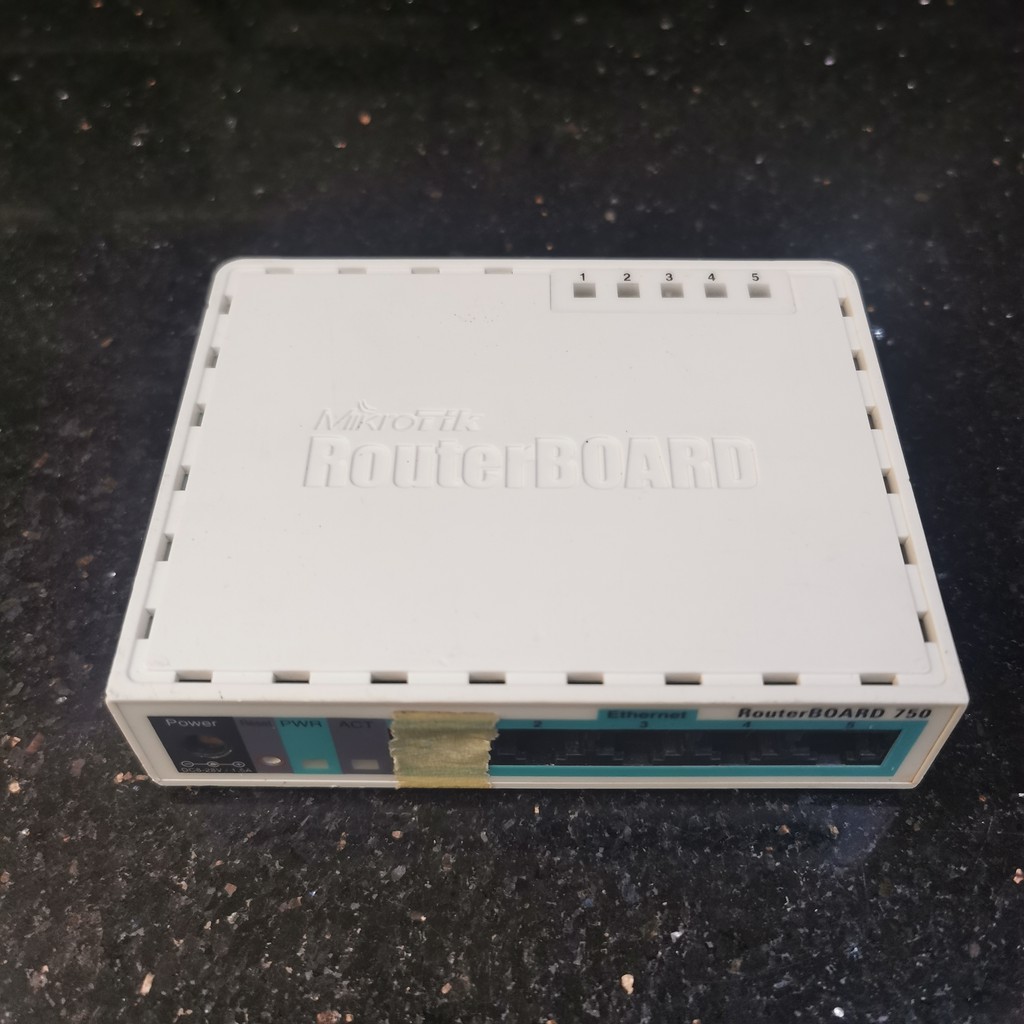 Mikrotik RouterBoard Rb750 Minus 1 Port Bad Block 0 Percent | Shopee ...