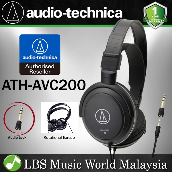 Audio-Technica ATH-AVC200 SonicPro Over Ear Headphone with Closed Back ...