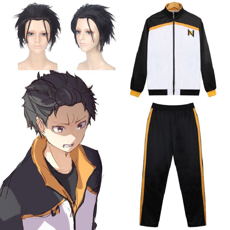 Premium Quality Rezero Natsuki Subaru Uniform Suit Cosplay Costume Set ...