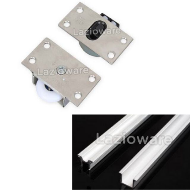 Sliding door roller guide for wardrobe cabinet single track profile ...