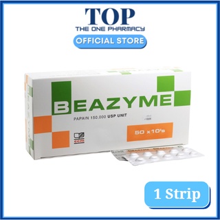 Beazyme (PAPAIN 150,000 UNIT) Tablets 10'S Ubat Surut Bengkak | Shopee ...
