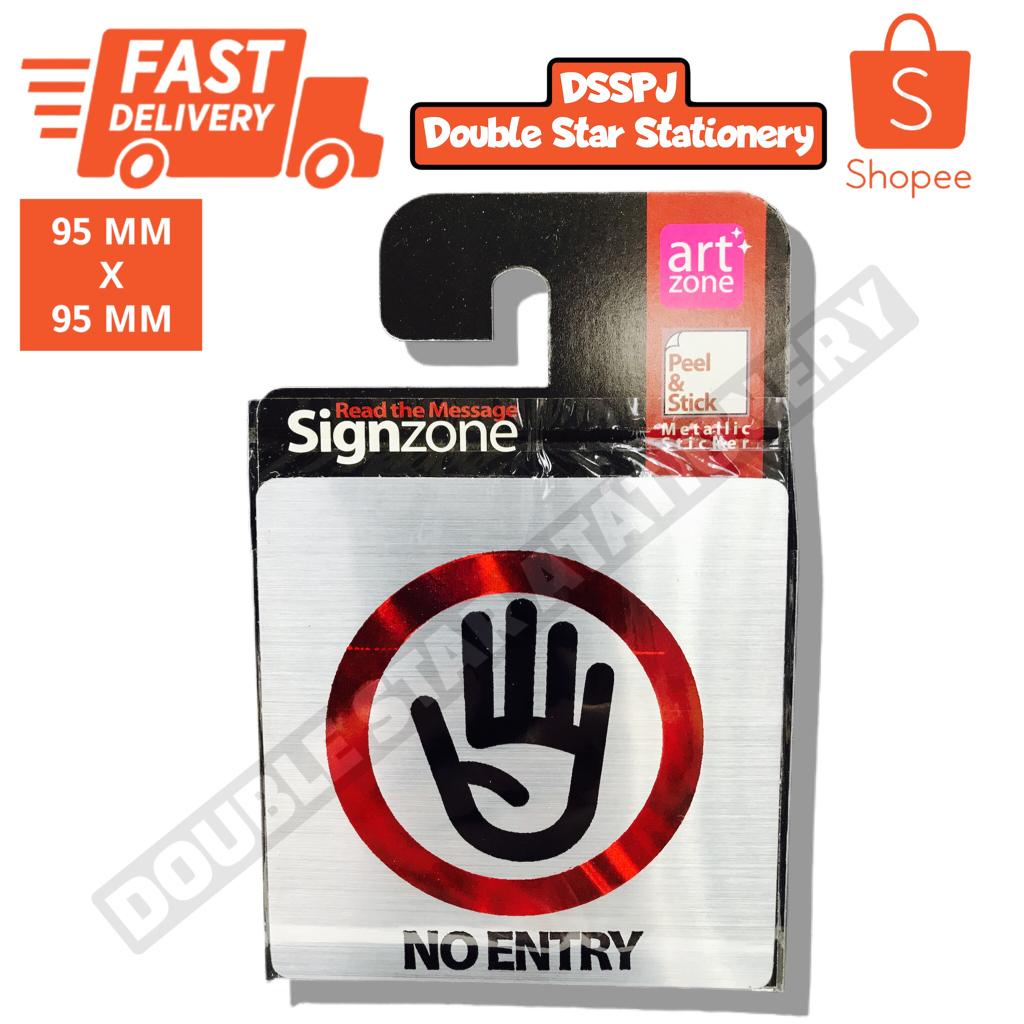 SIGNZONE PEEL & STICK METALLIC STICKER, signage/sign board / sticker ...