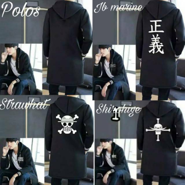 Korean style/marine/one piece/shirohige plain anime robe | Shopee Malaysia