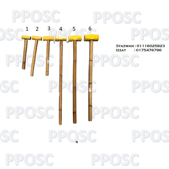 [Tukul][2lb/3lb/4lb/6lb/8lb/10lb] Tukul Besi Berhulukan Rotan / Kuat ...
