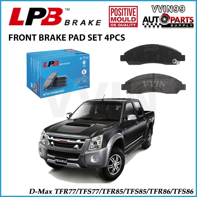 Isuzu DMax RA/RC 2005-2012 Front Brake LPB Premium Semi Metellic ...