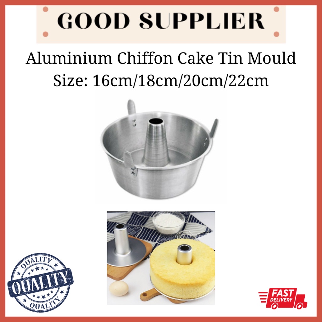 Loyang Acuan Kek Siffon / Chiffon Cake Aluminium Tin Mould with Loose ...