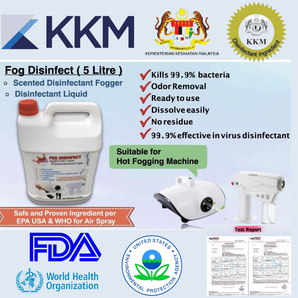 Promotion! Disinfectant Liquid 5 LITRE #Atomized/Fog Liquid #[READY ...