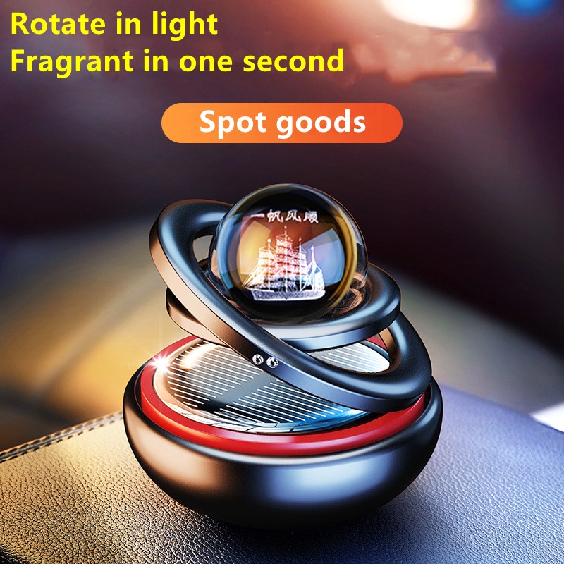 Car aromatherapy Car Aroma Diffuser Car Aroma Diffuser Solar Light ...