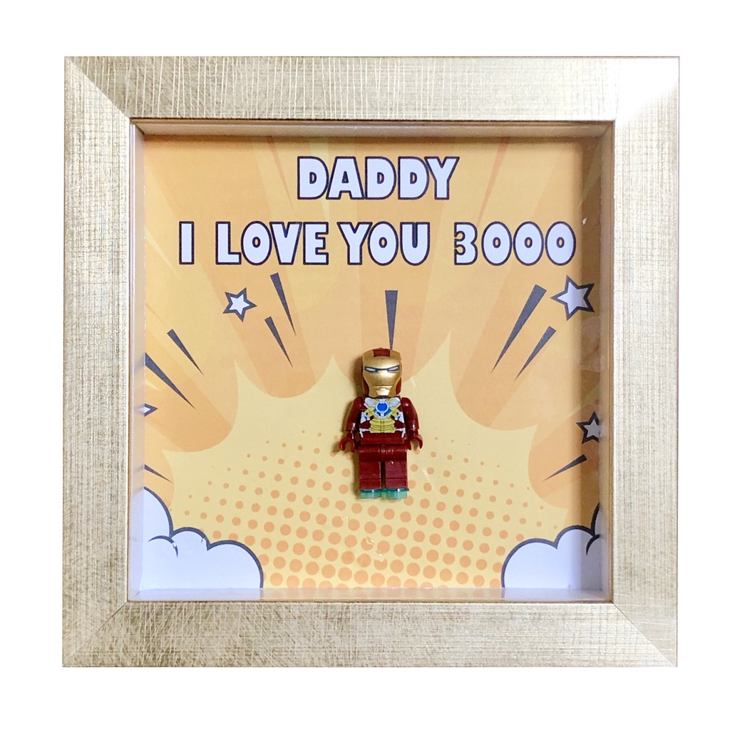 Hadiah Untuk Ayah!! Best gift for dad!! Superhero lego with personalize ...