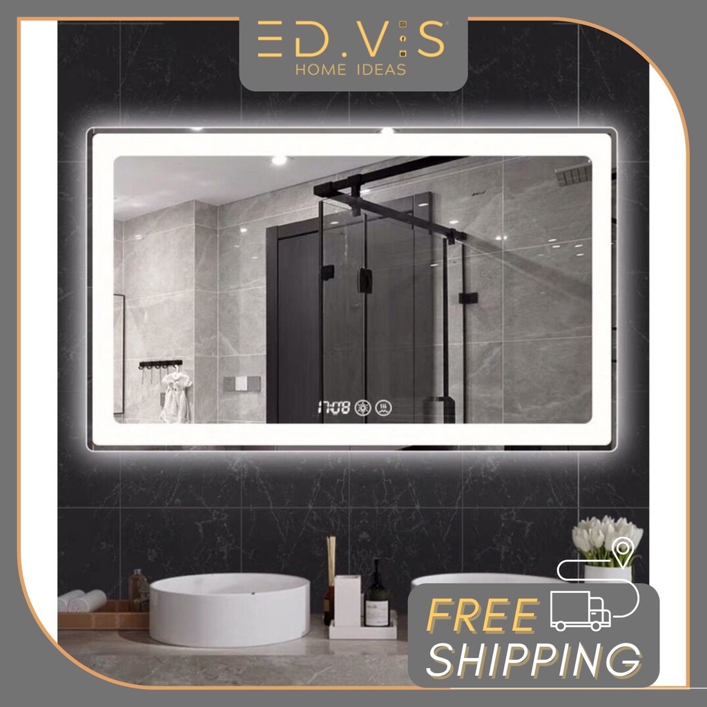 Smart mirror with motion sensor hand gestures sensor defogging ...