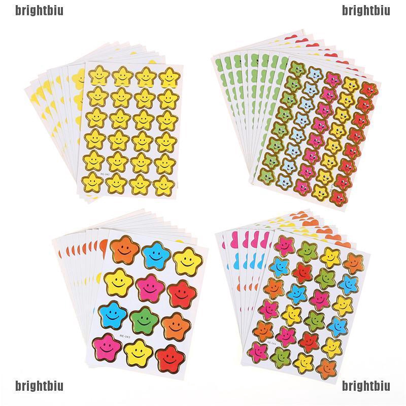 10sheets Star Sticker School Kids Rewards Encouragement Craft DIY [BB ...