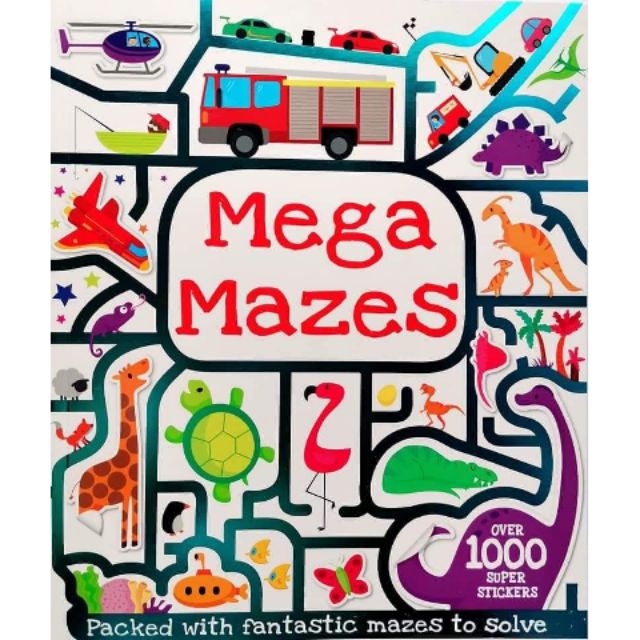 Mega Mazes Activity Book for Kids. (shipping by Pos,Malaysia, flexi ...