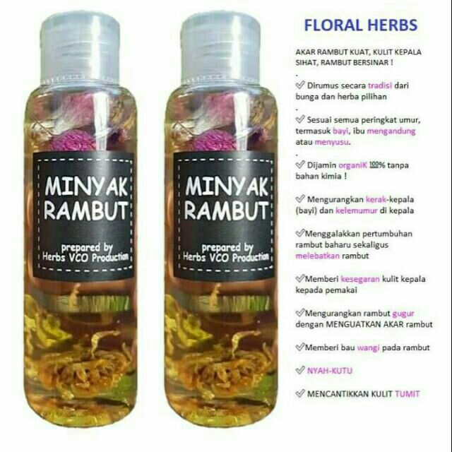 🔥🔥🔥MINYAK RAMBUT FLORA HERBS ORIGINAL 🔥🔥🔥 | Shopee Malaysia