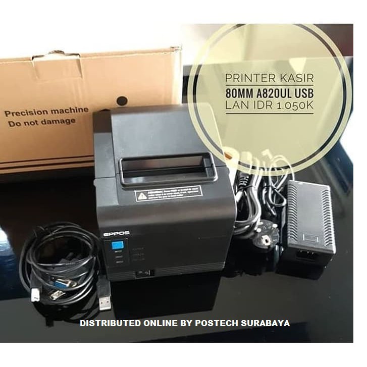 80mm EPPOS Thermal Cashier Printer - USB LAN AUTOCUTTER Free Paper ...