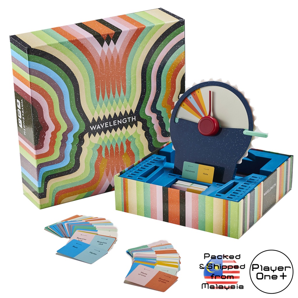 Wavelength Telepathic Conversational Thinking Guessing Board Game Fun ...