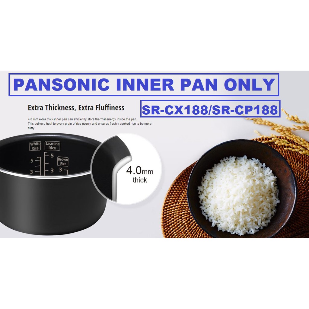 Panasonic Rice Cooker Inner Pan For SR-CX188/SR-CP188 (ORIGINAL ...