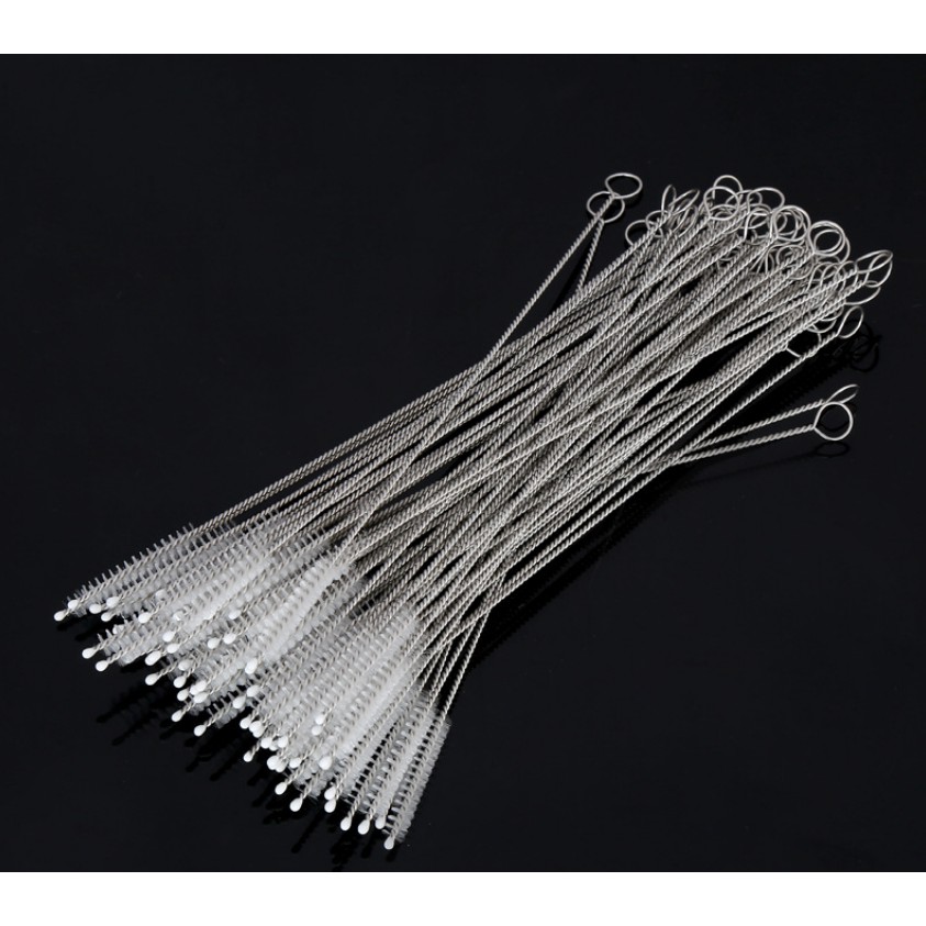 Stainless Steel Brush Bottle Straw Pipes Cleaner PP Straw Cleaning ...