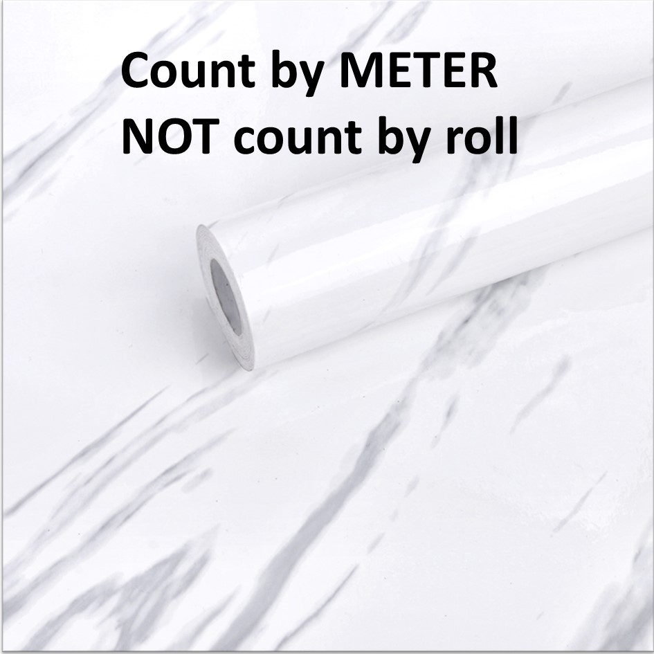 60cm x min. 2 meter Marble Wall paper Sticker Gandaan 2 meter / Kertas ...