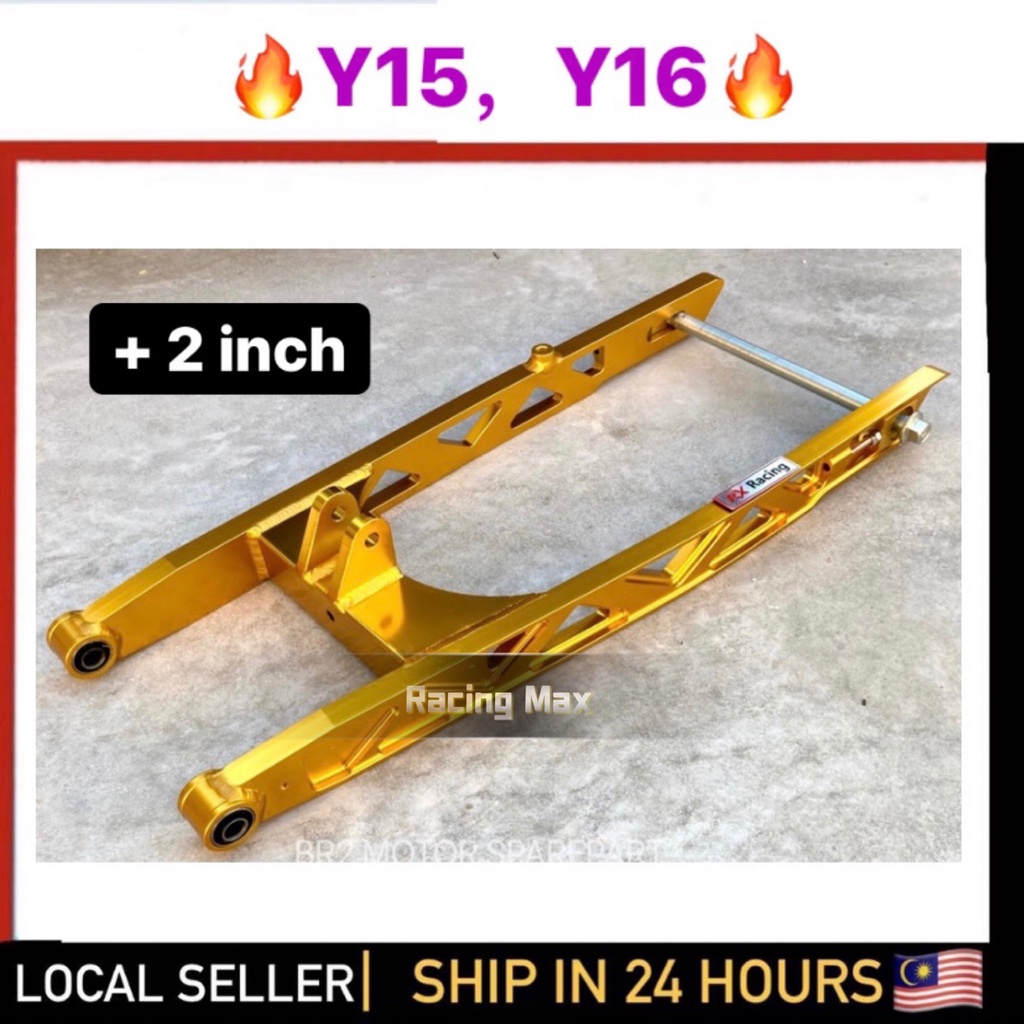 [ RAYA SALES ] YAMAHA Y16 Y15 SWING ARM + 2 INCI ALLOY CNC HYPERTECH ...