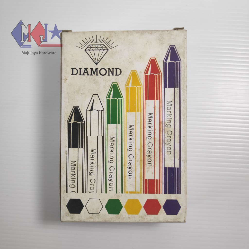 DIAMOND Marking Crayon 12 pcs ( Black / Green / Yellow ) | Shopee Malaysia