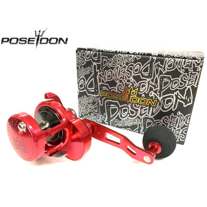 POSEIDON 50SL-L Overhead Jigging Reel Saltwater Fishing Round Baitcast ...
