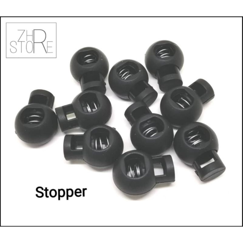 (KAM) 10pcs Stopper plastic cord lock end /Stopper plastik | Shopee ...