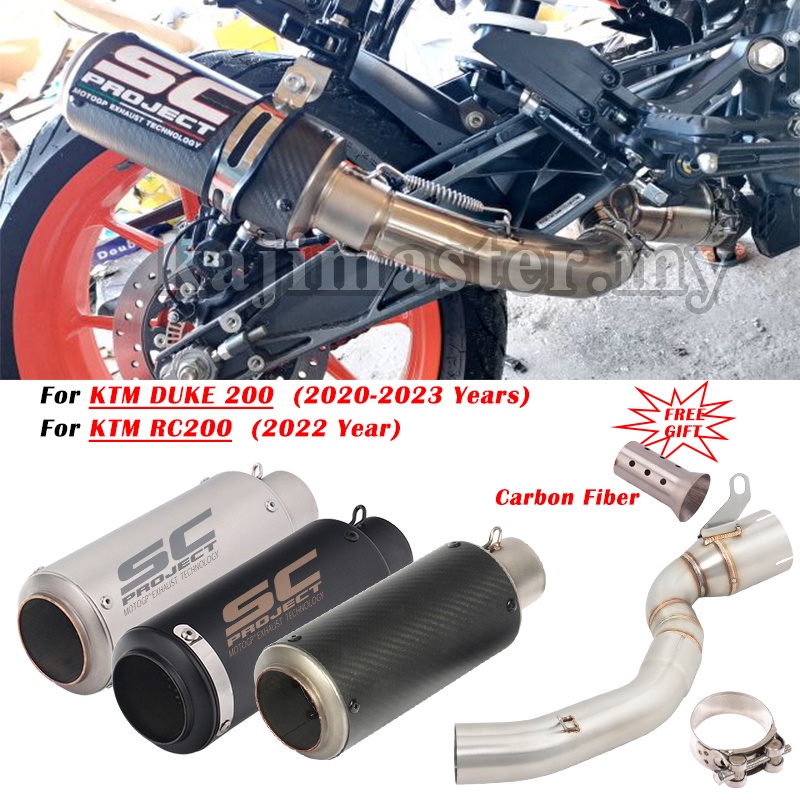 For KTM DUKE 200 RC200 2020 2021 2022 2023 Motorcycle Exhaust System ...