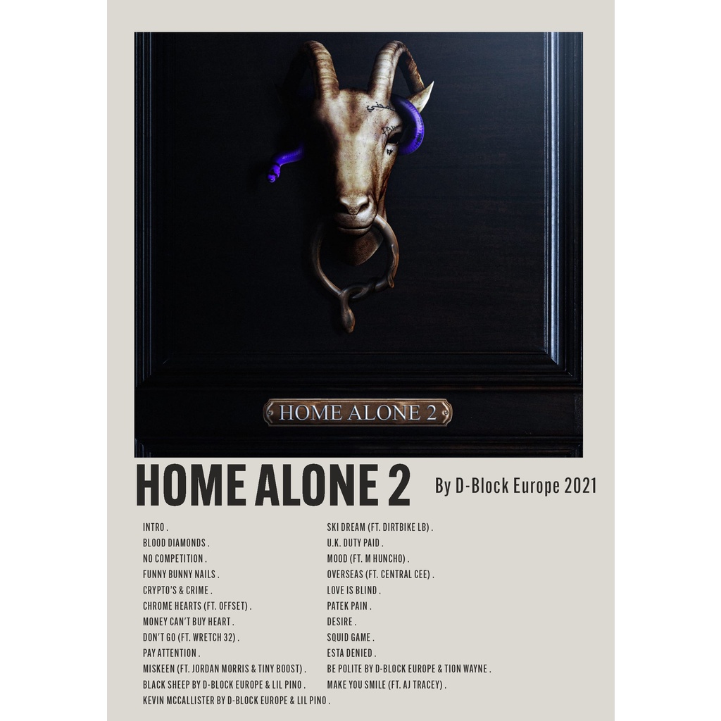 【READY STOCK】Poster Cover Album Home Alone 2 by D-Block Europe for Room ...