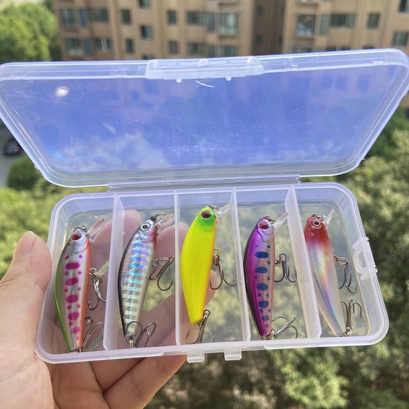 5pcs Kit Singking minnow Isca Artificial Bait Fishing lure killer bream ...