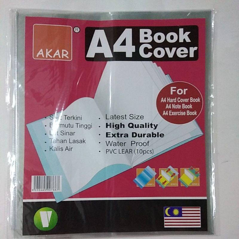 Akar A4 book cover/pembalut buku saiz A4 | Shopee Malaysia