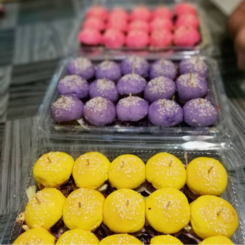 ROTI BURGER MINI WARNA SAIZ 50sen ( 30 biji ) | Shopee Malaysia