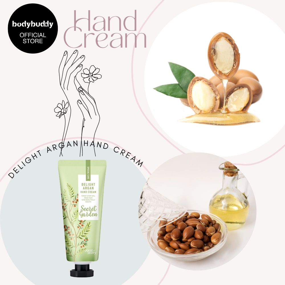 Forest Story Argan oil Delight Hand Cream 68g | Shopee Malaysia