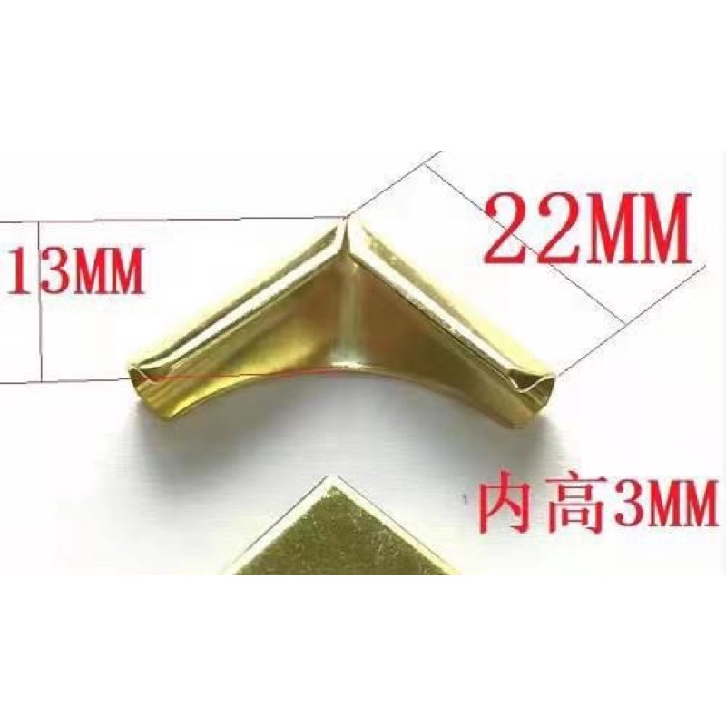 Folder Metal Corner Gold & Silver (Folder / Certificate) 500pcs/Pack📌 ...