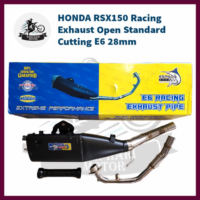 HONDA RSX 150 🔥 Espada 🔥 Racing Open Standard Cutting Exhaust E6 28mm Ejox E6 | Shopee Malaysia
