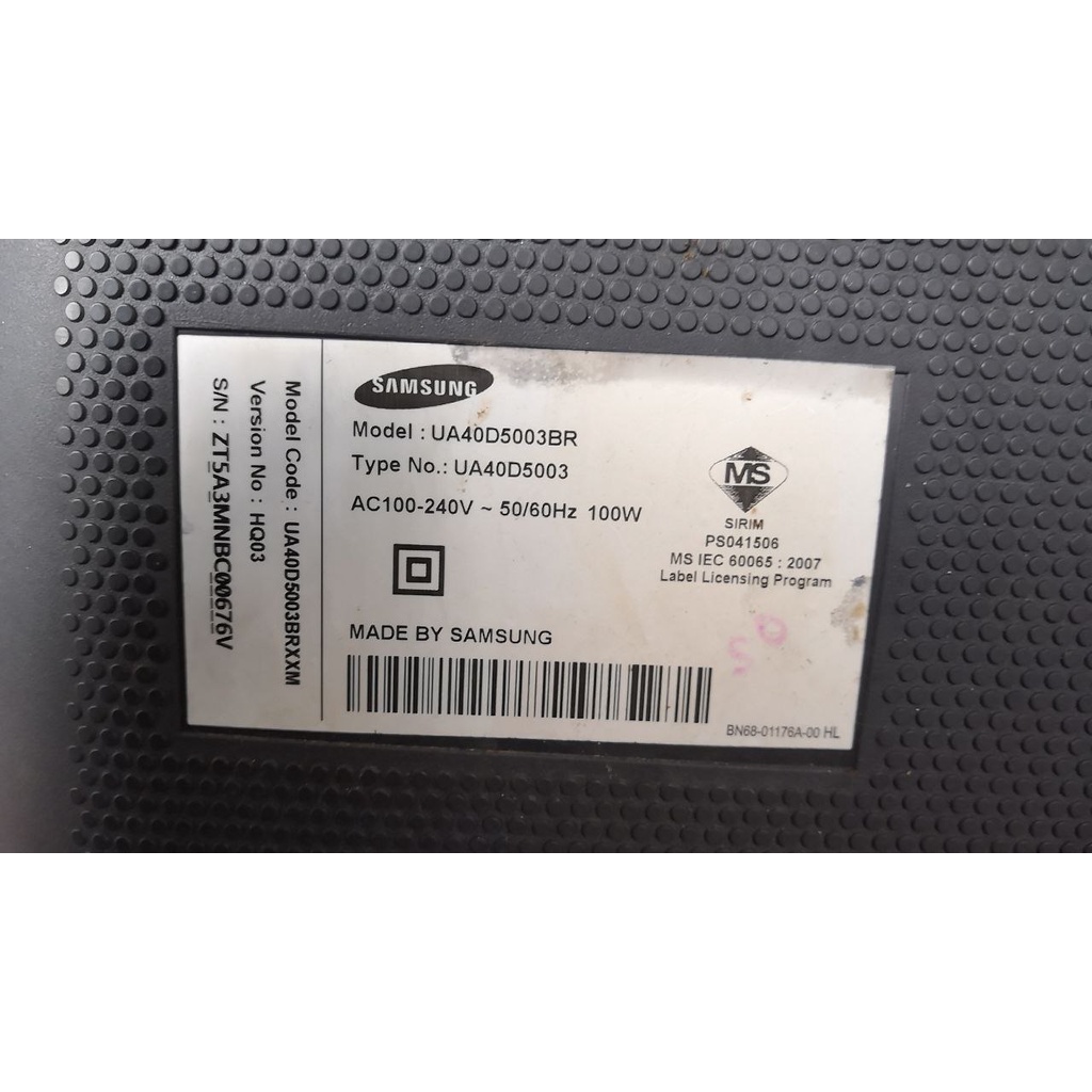 SAMSUNG UA40D5003BR TV | Shopee Malaysia