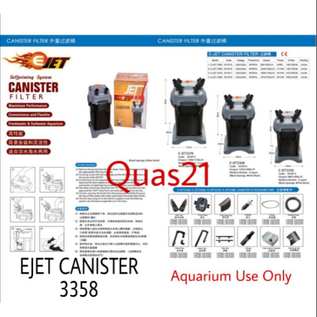 EJET CANISTER FILTER 3358(5/26) | Shopee Malaysia