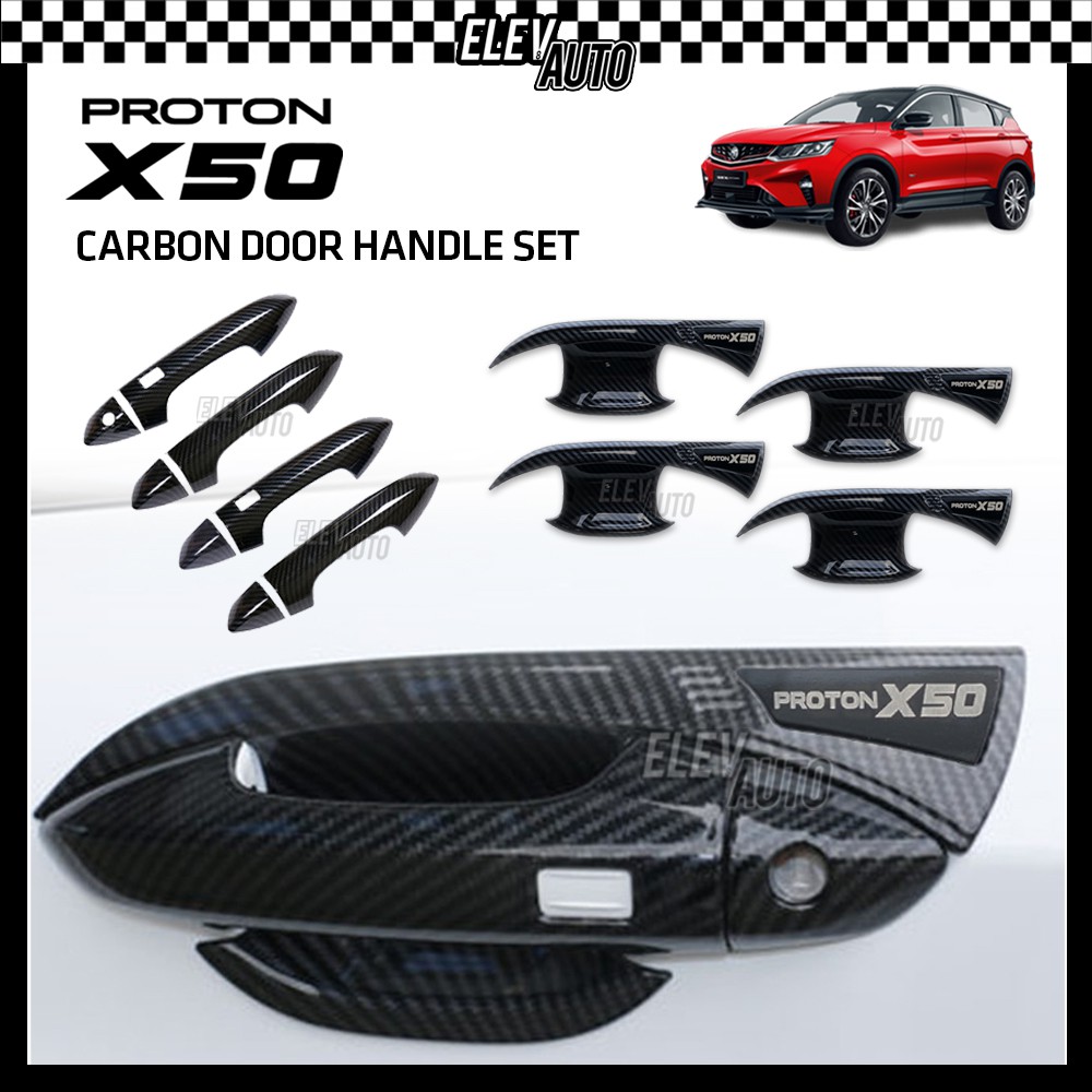 Proton X50 Carbon Door Handle Cover Bowl Accessories Bodykit Fiber 2019 ...