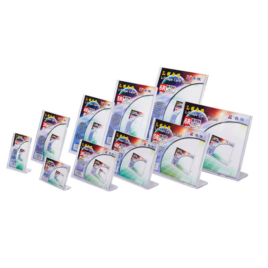 L Shape Acrylic Card Stand | Display Stand | Card Stand | Shopee Malaysia