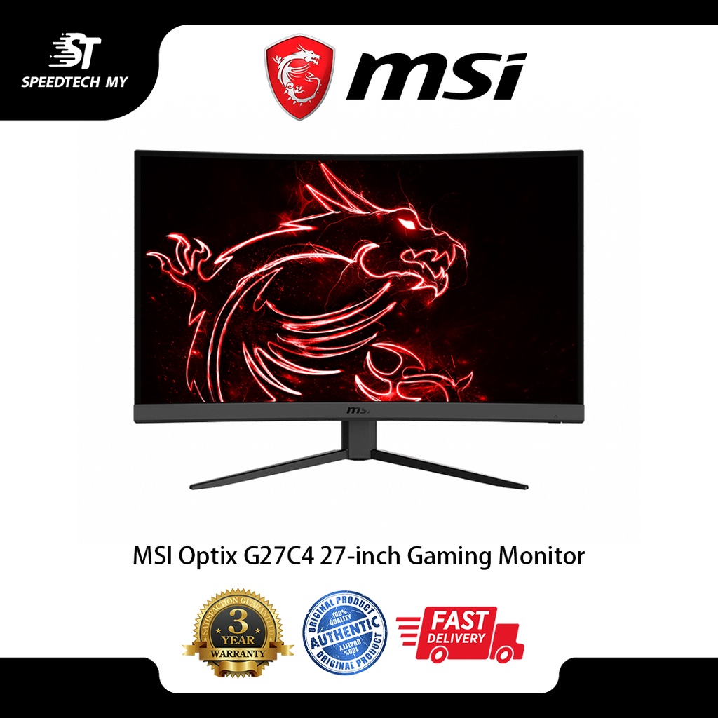 MSI Optix G24C4 24-inch Curved Gaming Monitor, 165Hz | MSI Optix G27C4 ...