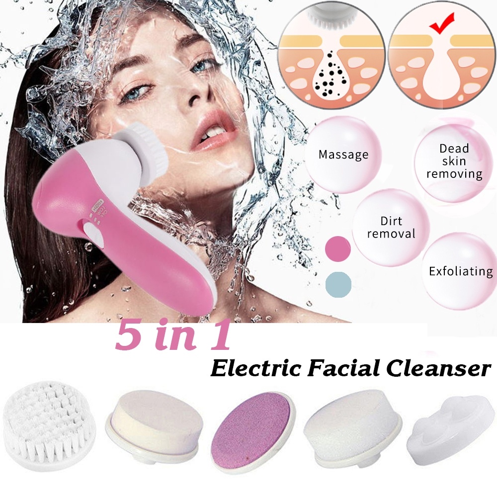 🌹READY STOCK🌹 Skin Relief Massager 5 In 1 Body Face Skin Care Cleaning ...