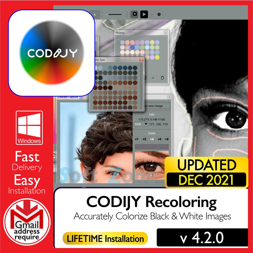 CODIJY Recoloring 4.2.0 - Accurately Colorize Black & White Images [WINDOWS x64] - Digital ...